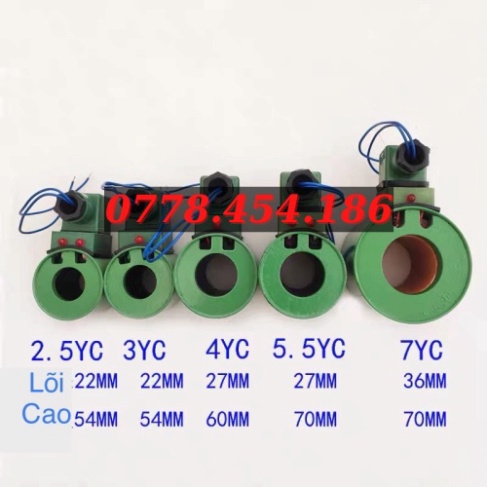 Cuộn hút van điện, cuộn coil MFZ1-2.5YC,3YC, 4YC, 5.5YC ,7YC, MFB1-2.5YC,3YC, 4YC, 5.5YC ,7YC ...