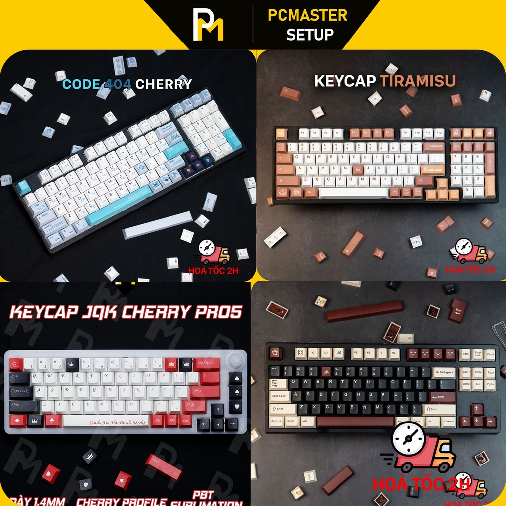 Keycap pbt cherry, nút keycaps cho bàn phím cơ custom dùng cho nhiều layout ( đây không phải bàn ...