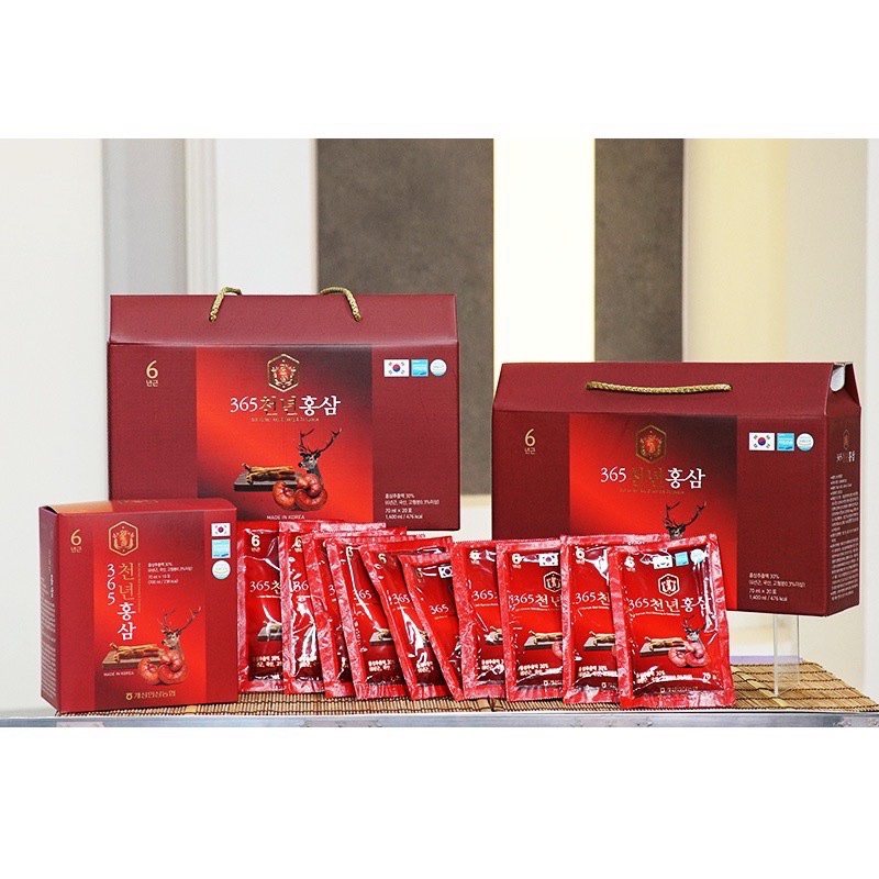 Nước Hồng Sâm Linh Chi Nhung Hươu 365 Hansusam Korea Hàn Quốc , Hộp 20 ...