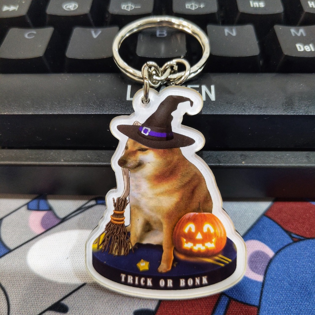 Móc khóa cheems meme shiba inu phong cách hài hước nhiều nhân vật treo ...