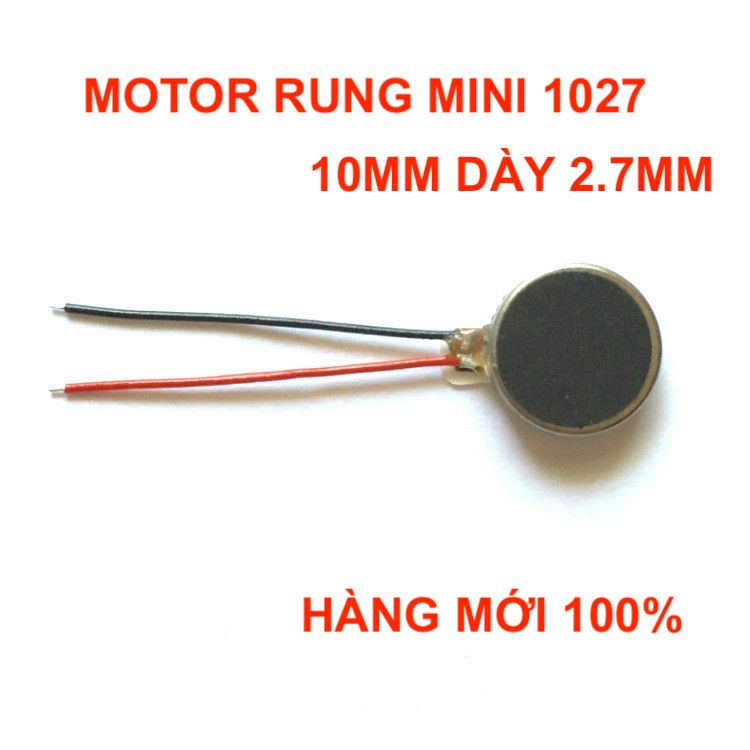 Motor rung mini rung điện thoại dẹt 1027 DC 3V hàng mới 100% - LK0450 ...