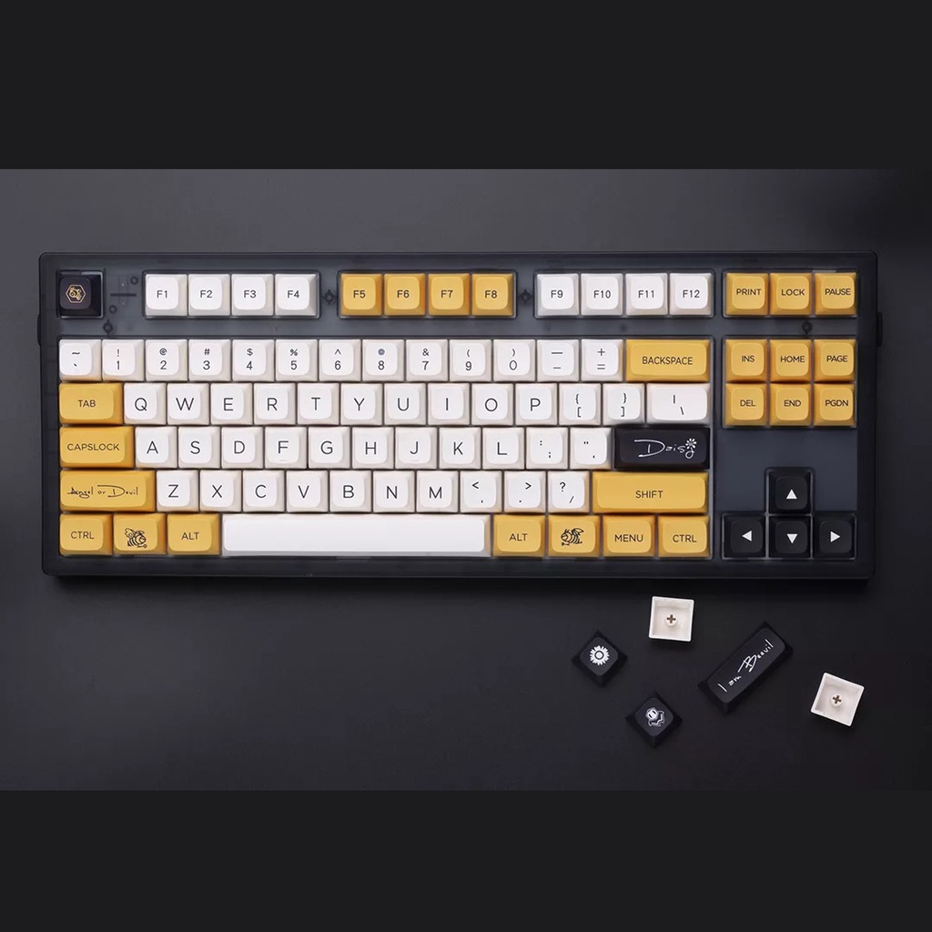 Bộ Keycap XDA Demon Bee 145 Nút Cực Đẹp Chất Liệu PBT In Dye Sub Cân ...
