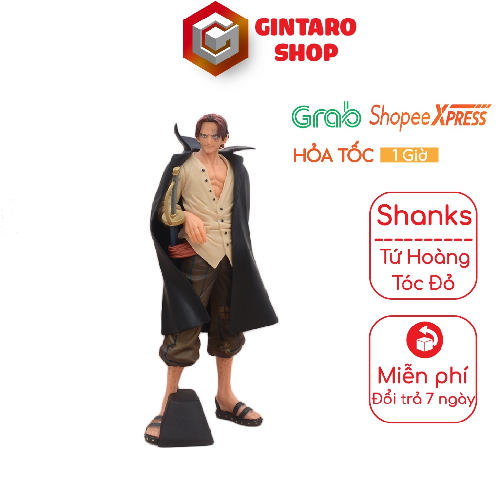 Mô hình one piece shanks tóc đỏ dáng đứng cực ngầu cao 25cm, Mô hình ...