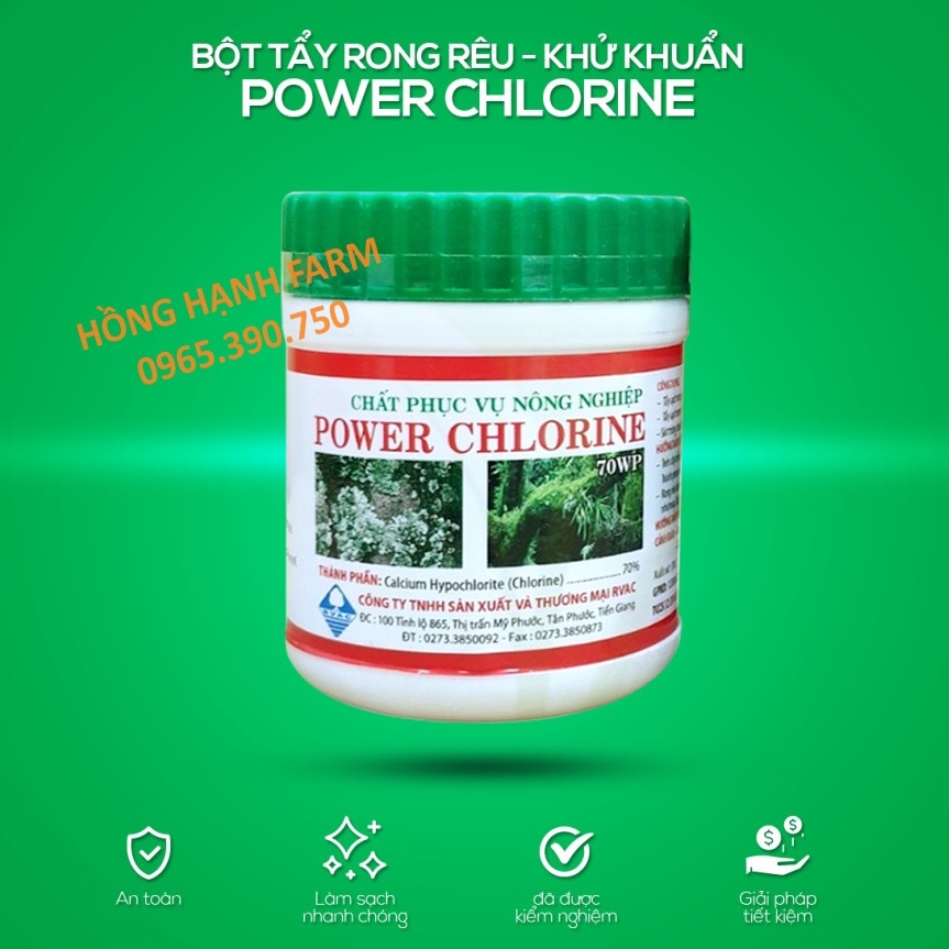 Chất Tẩy Rong Rêu Power Chlorine 70WP dùng trong Nông Nghiệp | Shopee ...