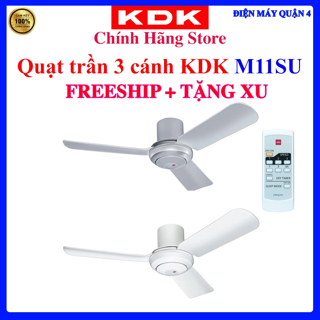 Quạt trần 3 cánh KDK M11SU, Bảo hành chính hãng | Shopee Việt Nam