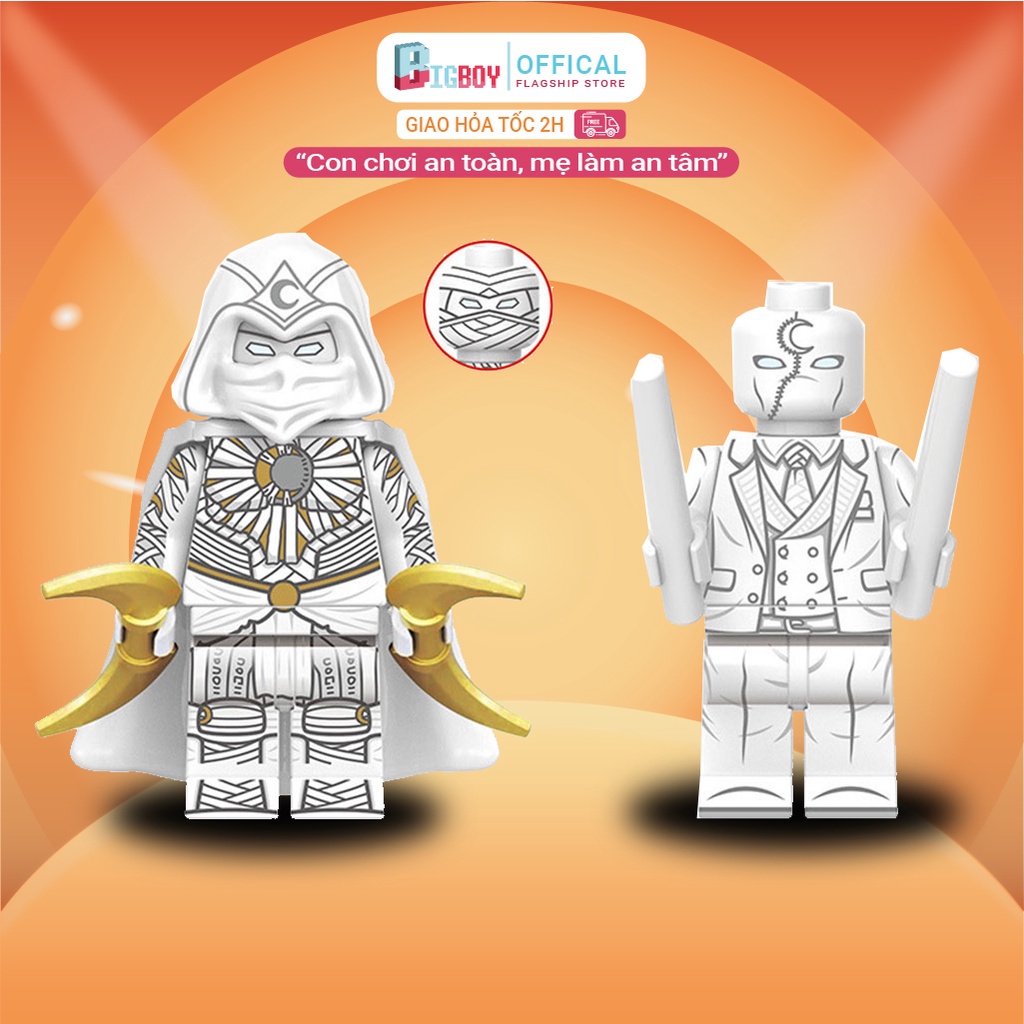 Lego hiệp sĩ mặt trăng Moon Knight marvel avengers iron man minifigures ...