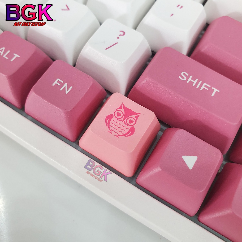 Keycap Lẻ Chủ Đề Nhật Bản OEM profile in dye sub Màu Hồng Nut Phím Cơ ...