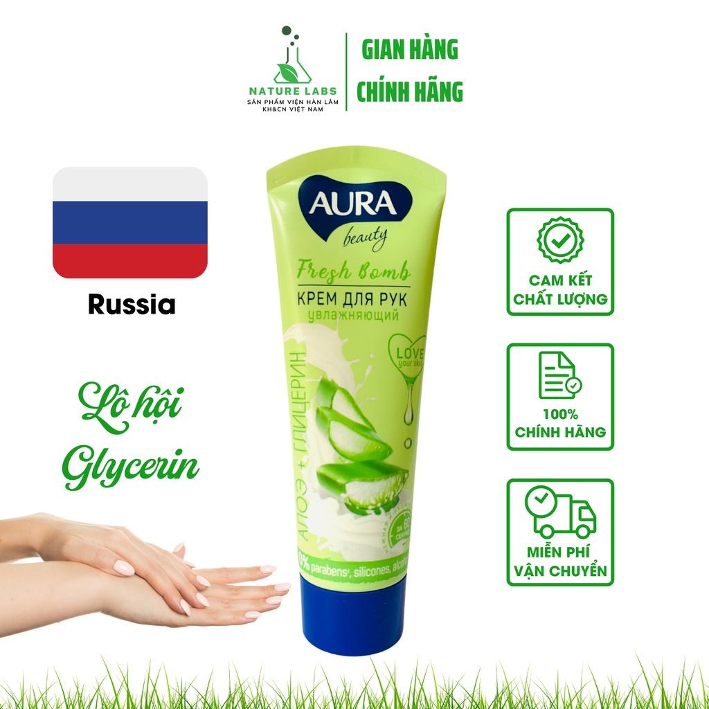 Kem dưỡng da tay, kem tay chân hand cream Nga AURA chính hãng dưỡng ...