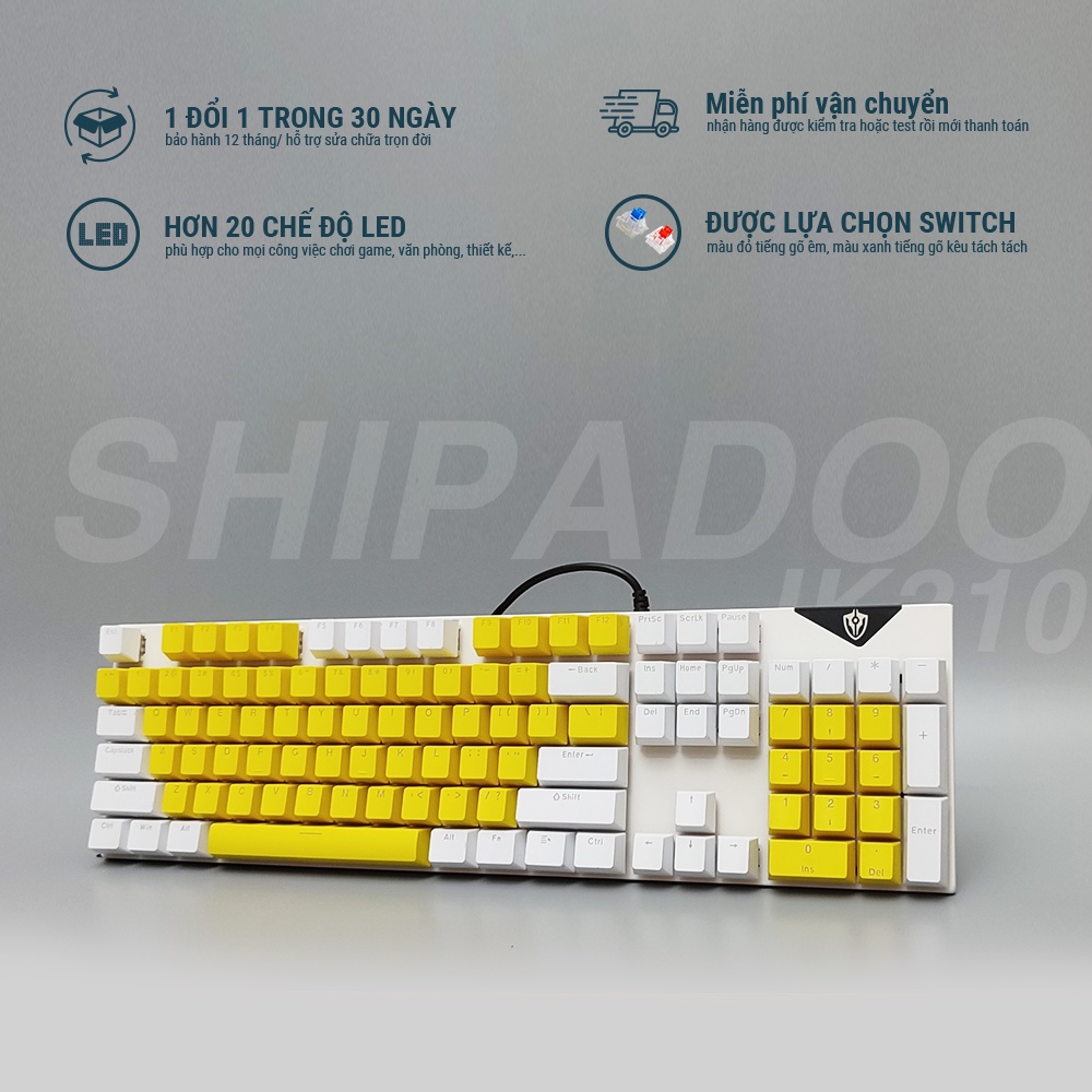 Bàn Phím Cơ SHIPADOO JK310 YW | Shopee Việt Nam