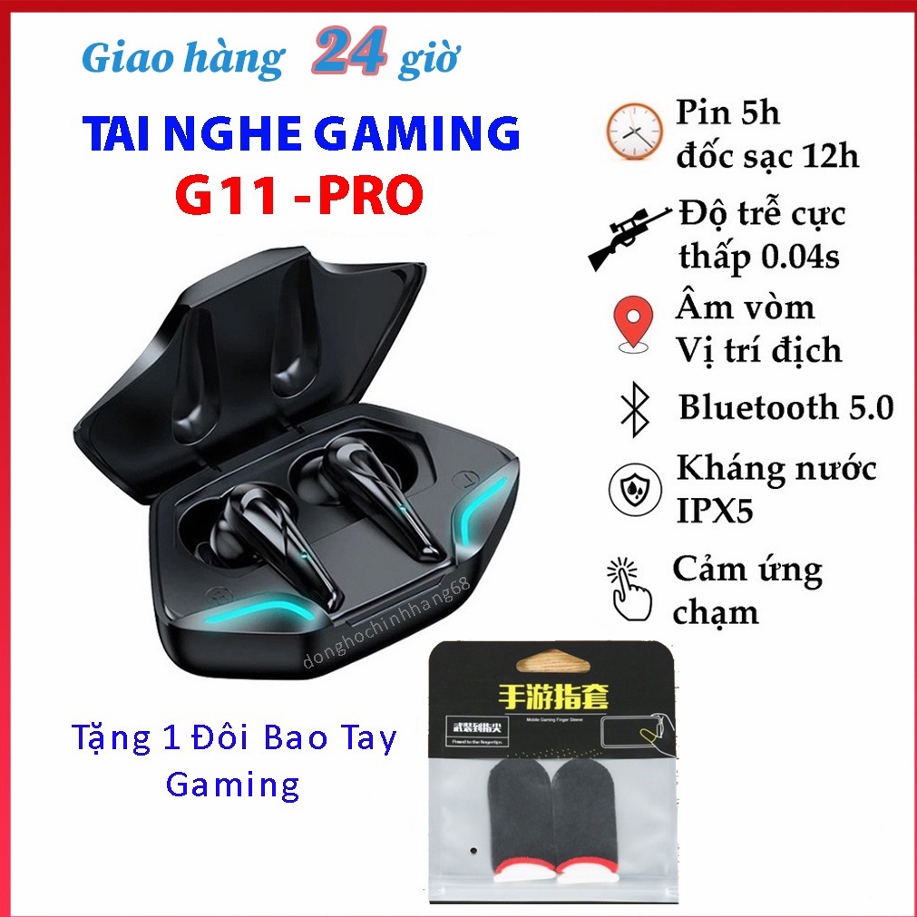Tai nghe Gaming G11 PRO Tws Bluetooth 5.0.Tai nghe chơi game bluetooth.top | Shopee Việt Nam