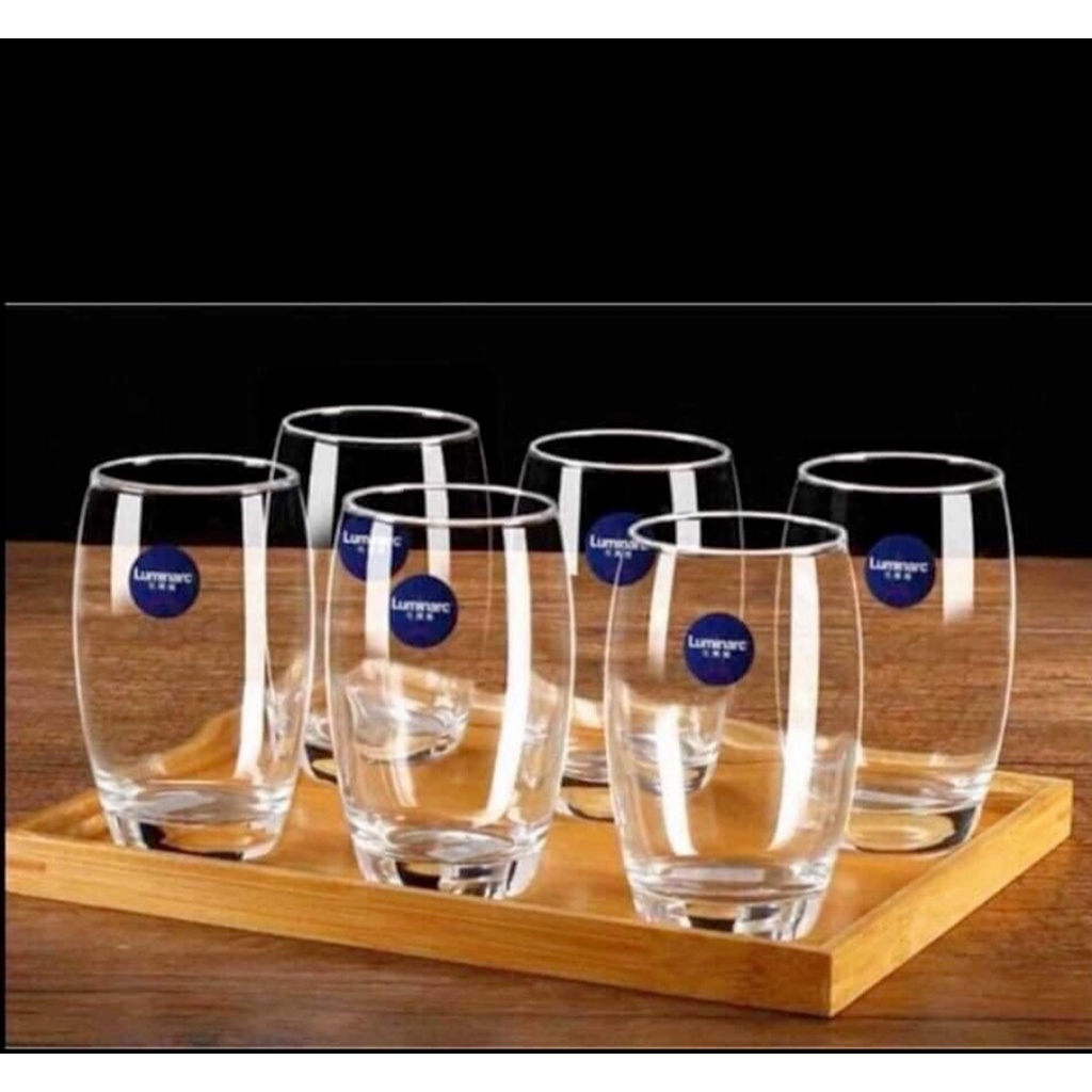 Combo 6 ly , 4 ly thủy tinh luminarc 350ml, 6 ly , 4 ly bầu lùn góc uống tra đá 230ml | Shopee ...