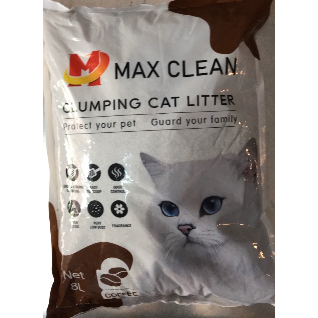 [HCM-MỚI] Cát Vệ Sinh Cho Mèo Max Clean -Clumping Cat Litter 8 Lít ...