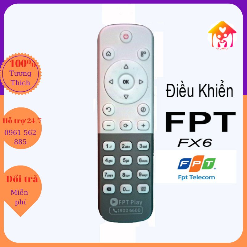 Điều Khiển Đầu Thu FPT Play Box FX6-2ND-Remote Truyền Hình FPT | Shopee ...