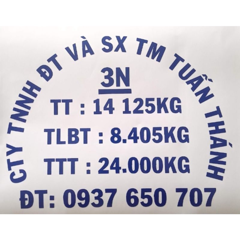 decal tải trọng dùng dán xe tải cắt theo yêu cầu | Shopee Việt Nam