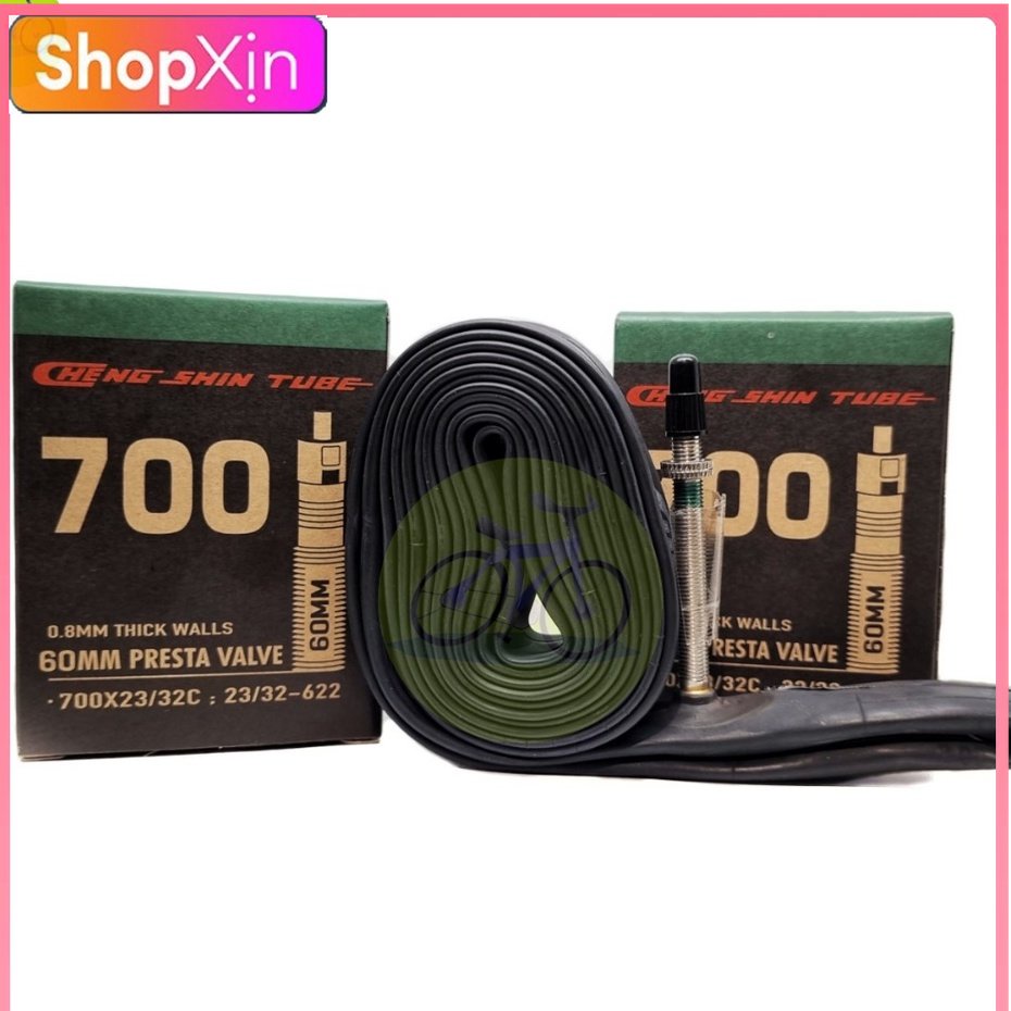 [HCM] Ruột xe đạp 700c - Săm Cheng shin tube 700x23-32c 60,80mm - Van Xe Đạp | Shopee Việt Nam