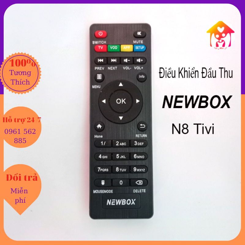 Điều Khiển Đầu Thu NEWBOX N8 Androi TV BOX-Remote Tivi Newbox Chính Hãng | Shopee Việt Nam