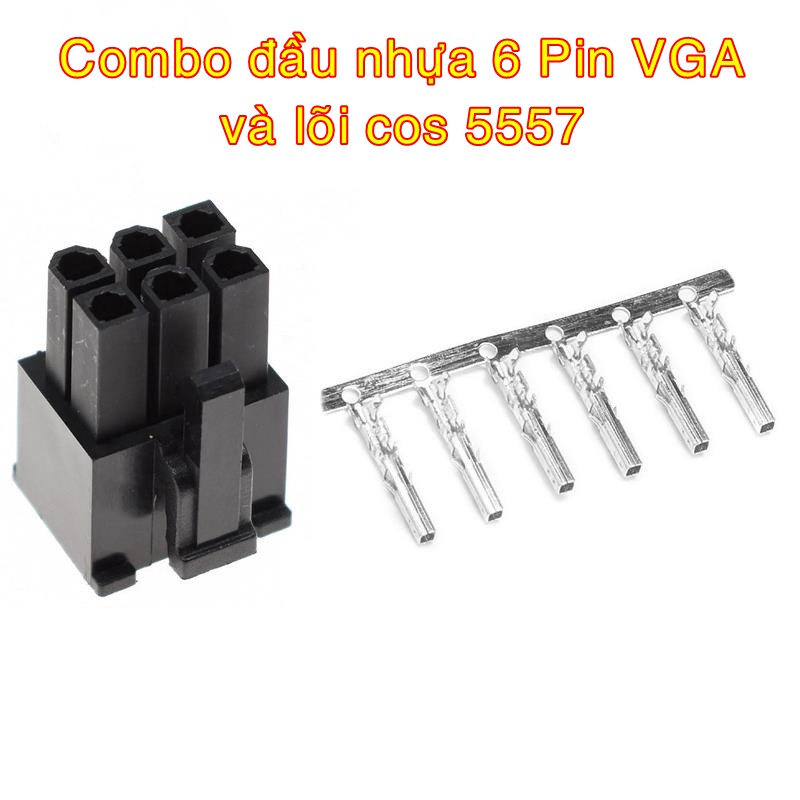 Combo 25 đầu cắm 6 Pin và 150 cos 5557 | Shopee Việt Nam
