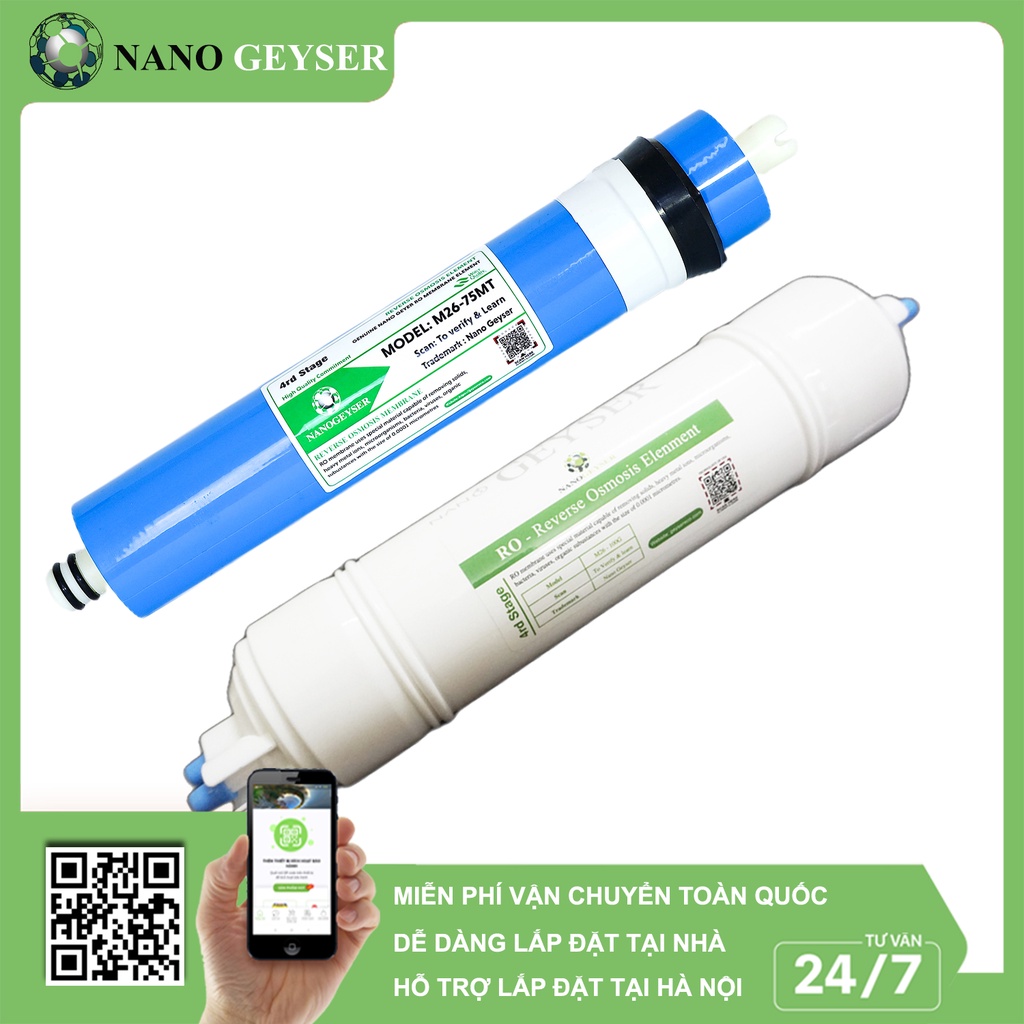 Màng RO, Lõi lọc nước số 4 máy RO, Dùng cho các dòng máy lọc nước RO ...