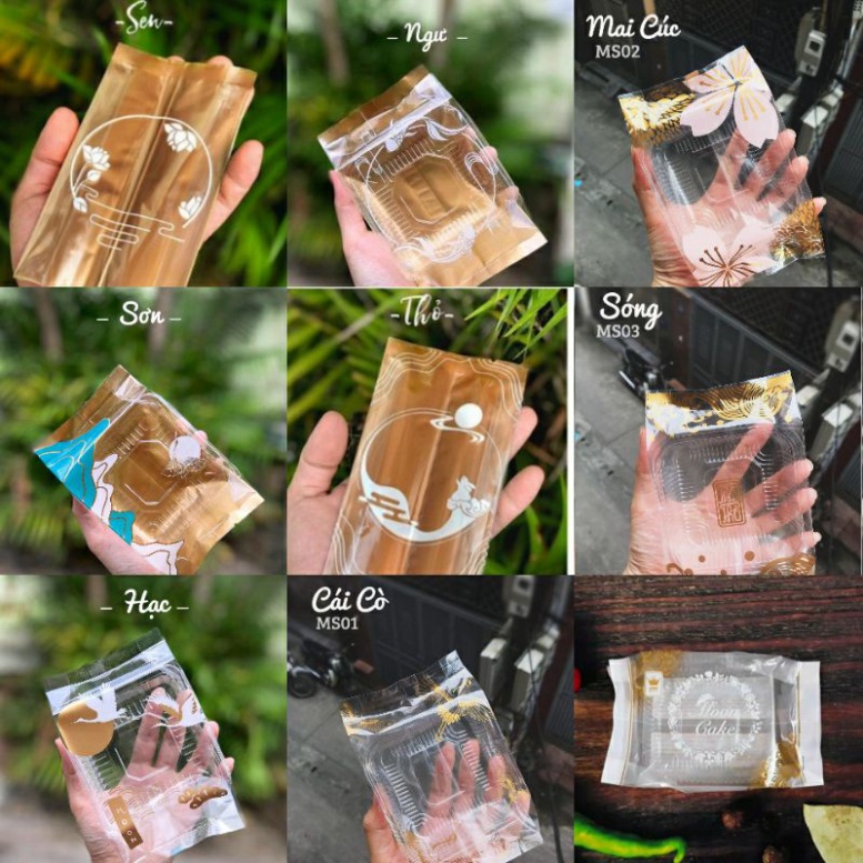 10 túi đựng bánh trung thu 50g đến 300g (ko kèm khay) Mitmat | Shopee ...