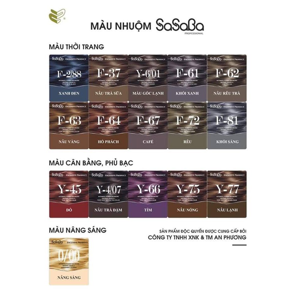 MÀU NHUỘM CÂN BẰNG SASABA | Shopee Việt Nam