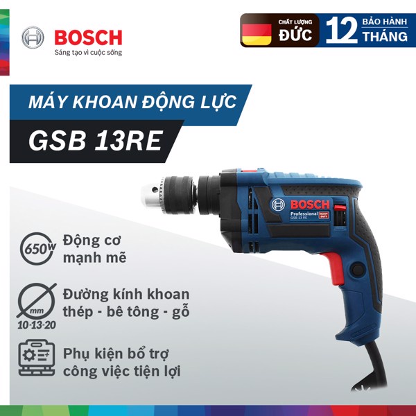 MÁY KHOAN ĐỘNG LỰC BOSCH GSB 13RE | Shopee Việt Nam