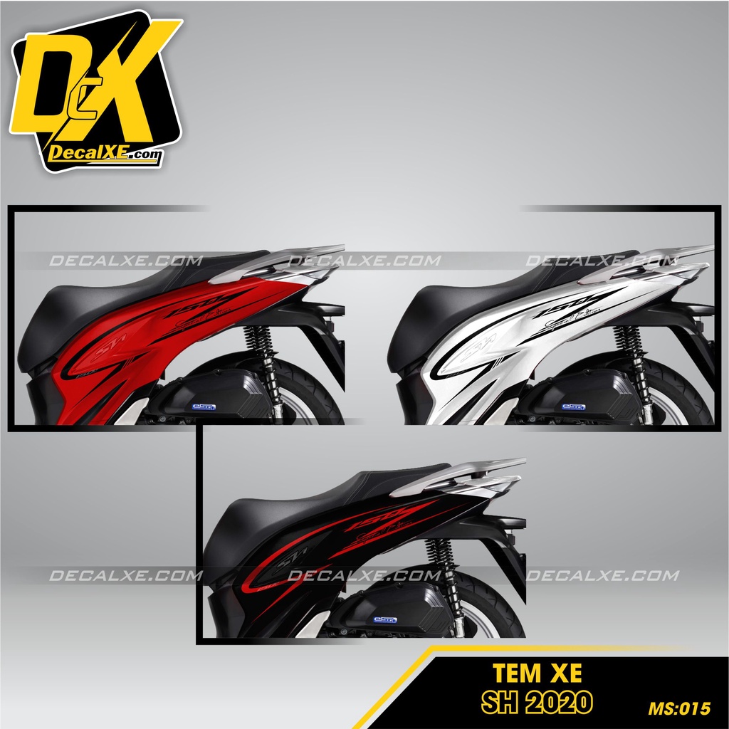 Tem Rời Dán Xe SH 2020 | Chất Liệu Decal Cao Cấp Chống Nước, Bền Màu ...