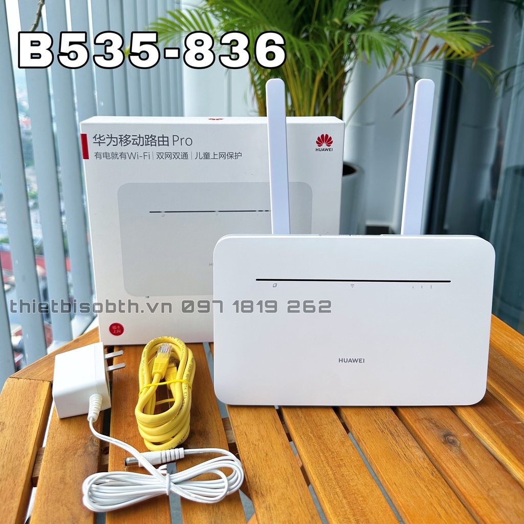 Bộ Phát Wifi 4G Huawei B535-836 Pro Tốc Độ LTE 300Mbps Hỗ Trợ 64 Kết ...