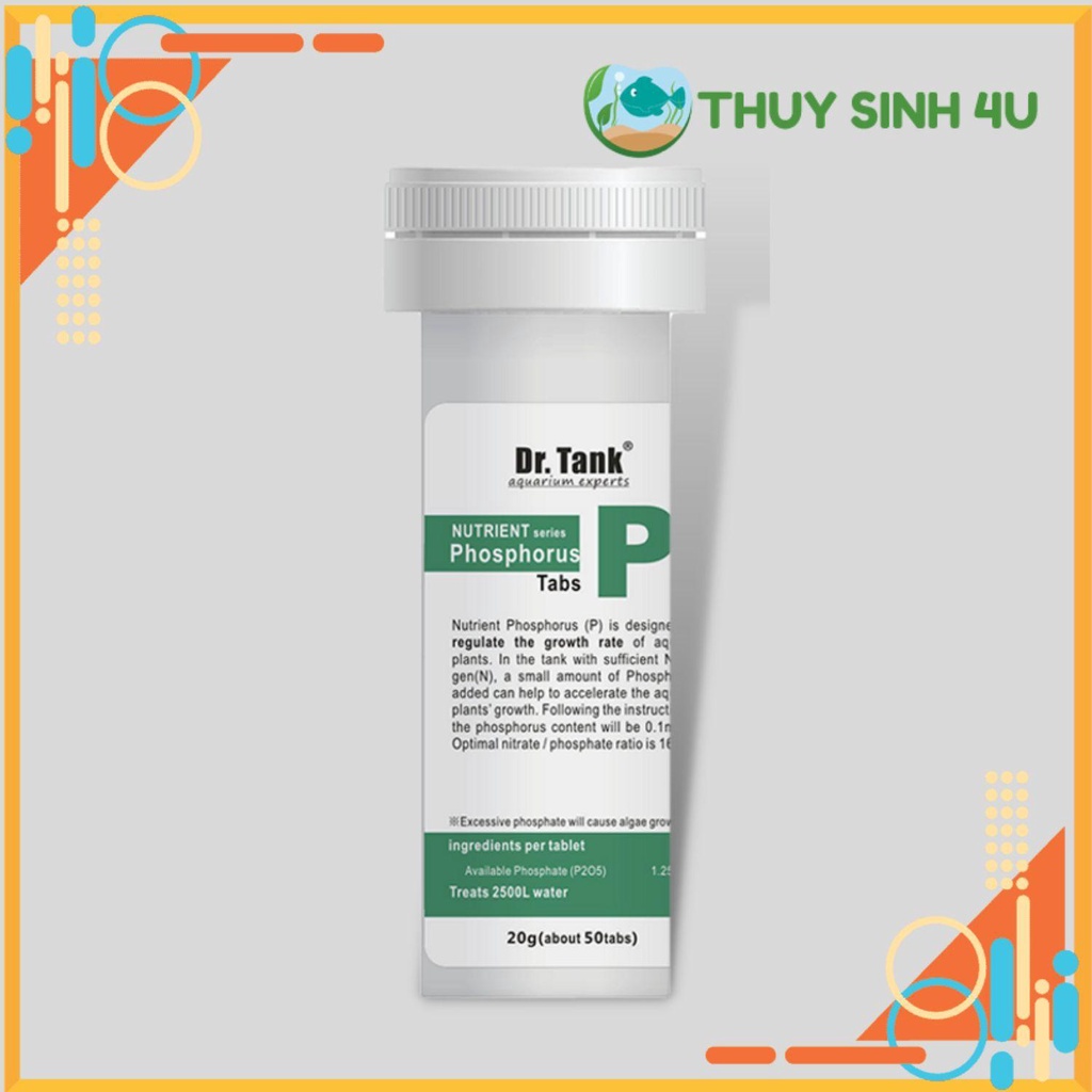 Dinh dưỡng Dr.Tank Phosphorus TABS cho cây thủy sinh | Shopee Việt Nam