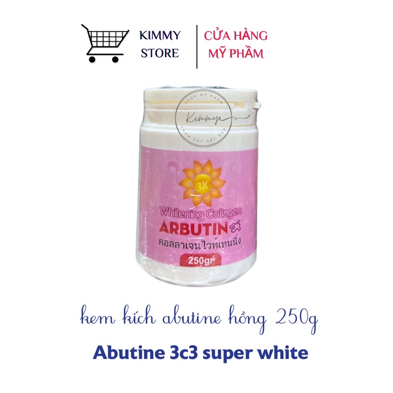 kích trắng abutine 3C3 màu hồng dạng kem lẻ hộp 200g | Shopee Việt Nam