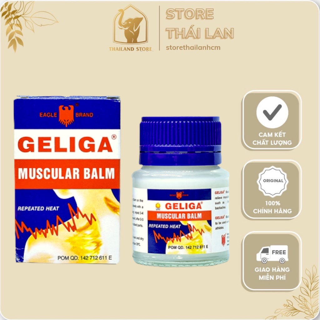 [CHÍNH HÃNG] 6 LỌ Dầu cù là lửa Geliga Muscular Balm 40gr + xoa dịu ...