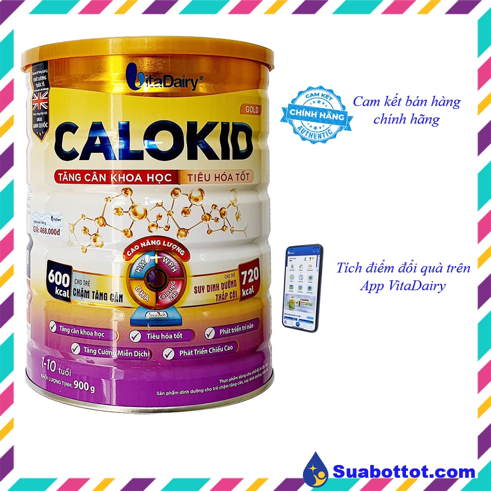 Sữa CALOKID Gold của VitaDairy 900g | Shopee Việt Nam