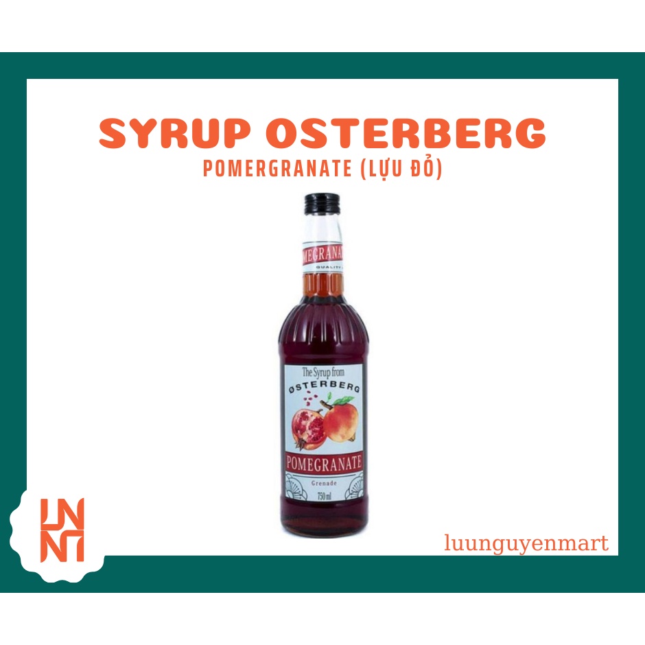 Siro/ Syrup Osterberg Pomergranate (Lựu Đỏ) 750ml | Shopee Việt Nam