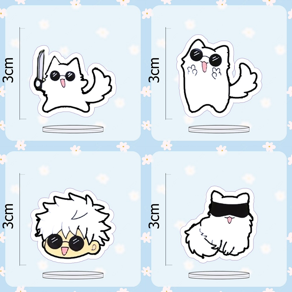 ( MINI 3cm ) Standee GOJO SATORU NEKO MÈO - JUJUTSU KAISEN anime mô ...