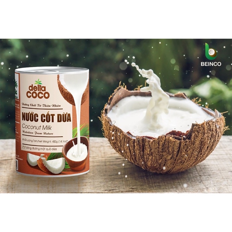 Nước cốt dừa Delta Coco 400ml | Shopee Việt Nam