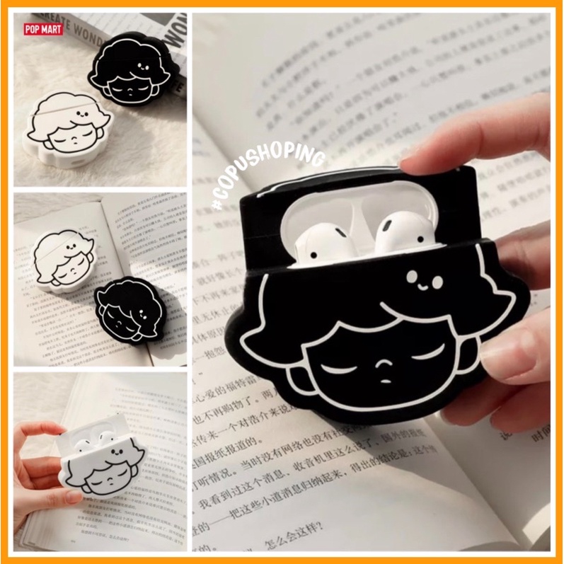 Ốp tai nghe 1 hoặc 2 DIMOO Black & White Case Pop Mart | Shopee Việt Nam