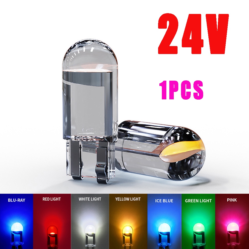 1 Đèn LED 24V T10 W5W 194 168 COB SMD 6000K Ánh Sáng Xanh / Cam Cho Xe Hơi | Shopee Việt Nam