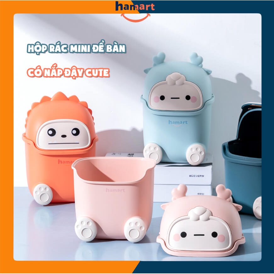 Thùng Rác Mini Cute Để Bàn Hamart Sọt Đựng Rác Nhỏ Phòng Ngủ Nhựa Cứng ...