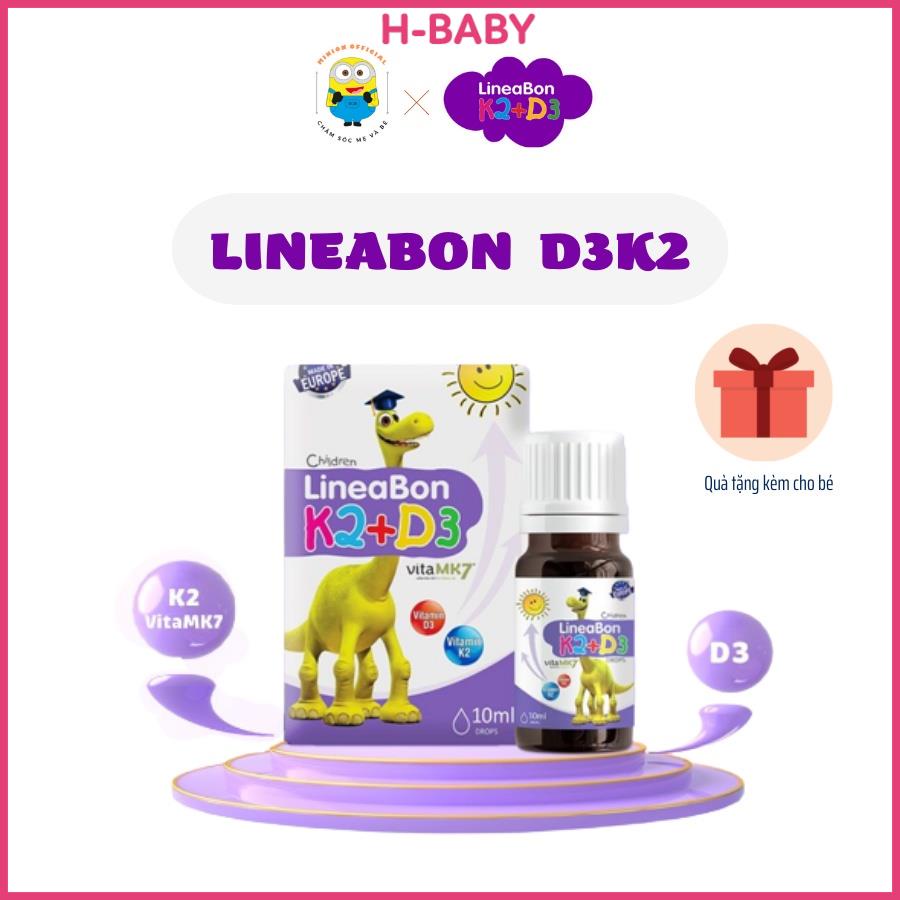 LineaBon D3K2 bổ sung vitamin D3 và K2-MK7, hỗ trợ bé hấp thu canxi, phát triển chiều cao (DT ...