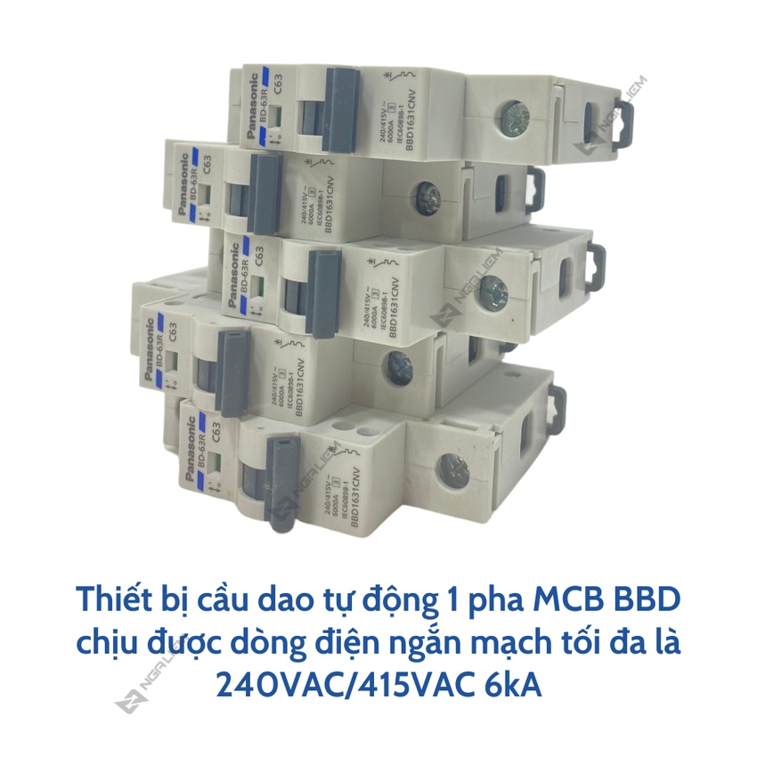 CB 1 Tép (1 Pha) 6A, 10A, 16A, 20A, 25A, 32A, 40A, 50A, 63A PANASONIC (BBD_CNV) | Shopee Việt Nam