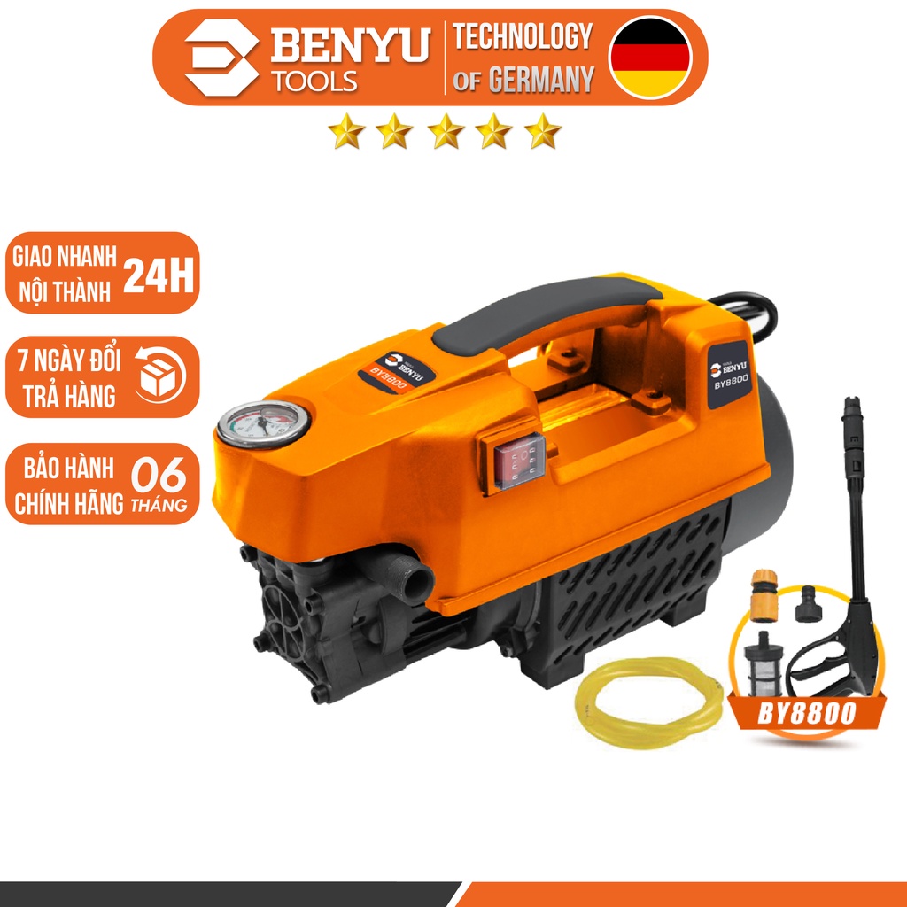 Máy xịt rửa xe cao áp Benyu BY8800 (1500w) | Shopee Việt Nam