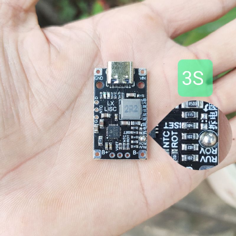 Mạch sạc pin 2S, 3S, 4S sử dụng nguồn 5V, đầu vào cổng Type-C, hỗ trợ sạc nhanh. Mô đun sạc pin ...