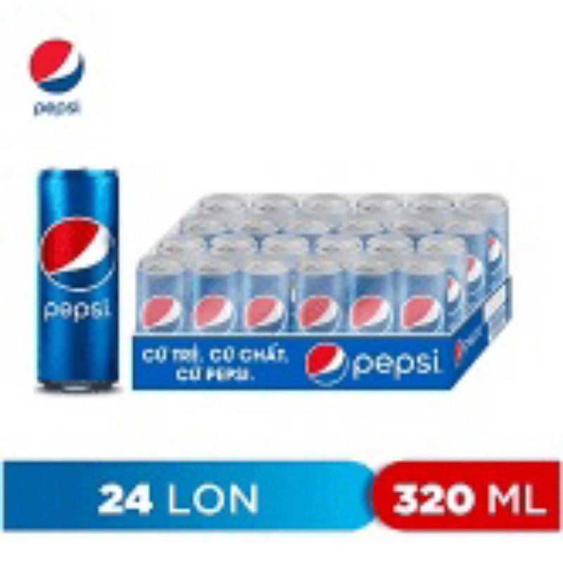 Thùng 24 lon Pepsi 320ml | Shopee Việt Nam