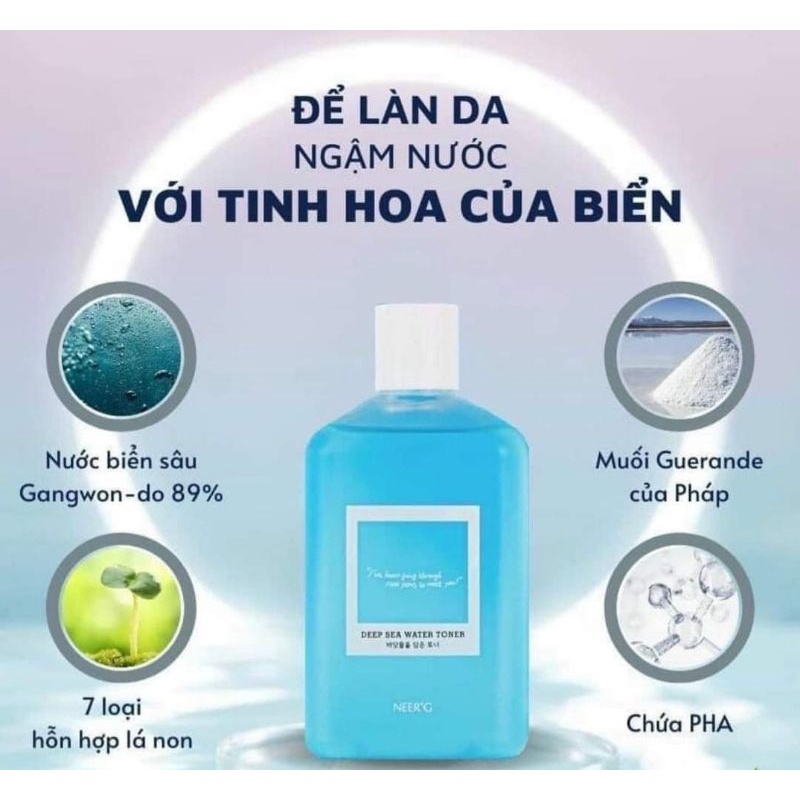 Nước Hoa Hồng Toner chứa Nước biển sâu NeerG date 2025( Tặng kèm sample ...