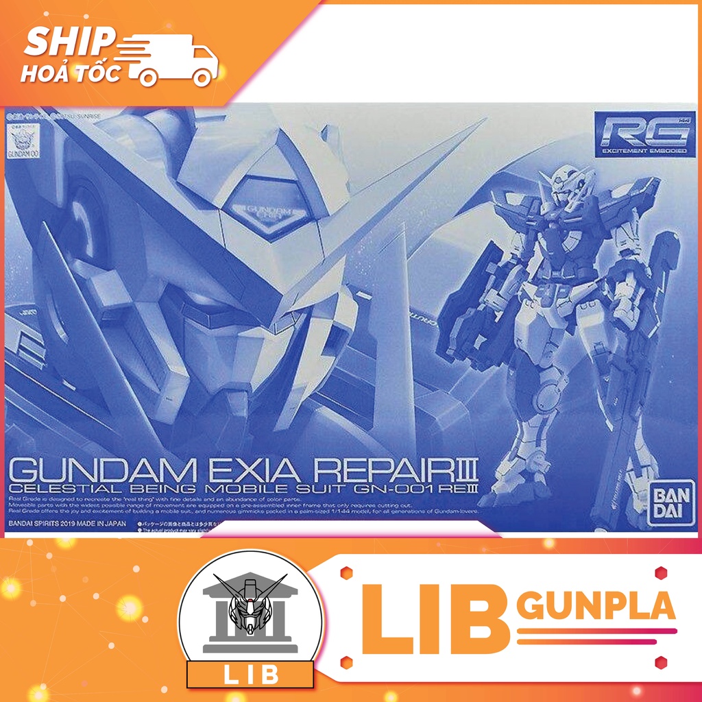 Mô hình lắp ráp Gundam RG 00 Gundam Exia Repair III (P-bandai) | Shopee ...