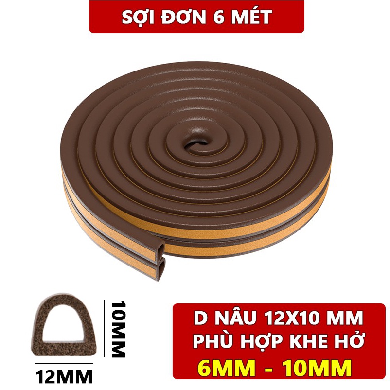 Ron chữ D chống bụi, chống côn trùng, cách âm EPDM NANORON Ron dán ...