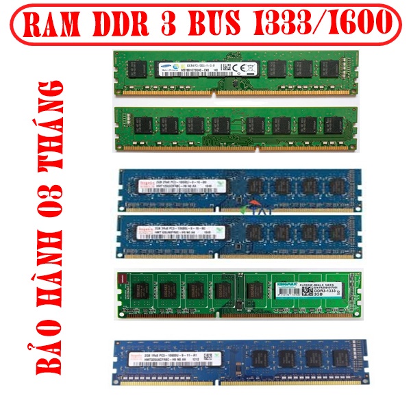 Ram máy tính PC DDR2 /DDR3 bus 5300 /6400 /800 /1060 /1333 /1600 ram laptop | Shopee Việt Nam