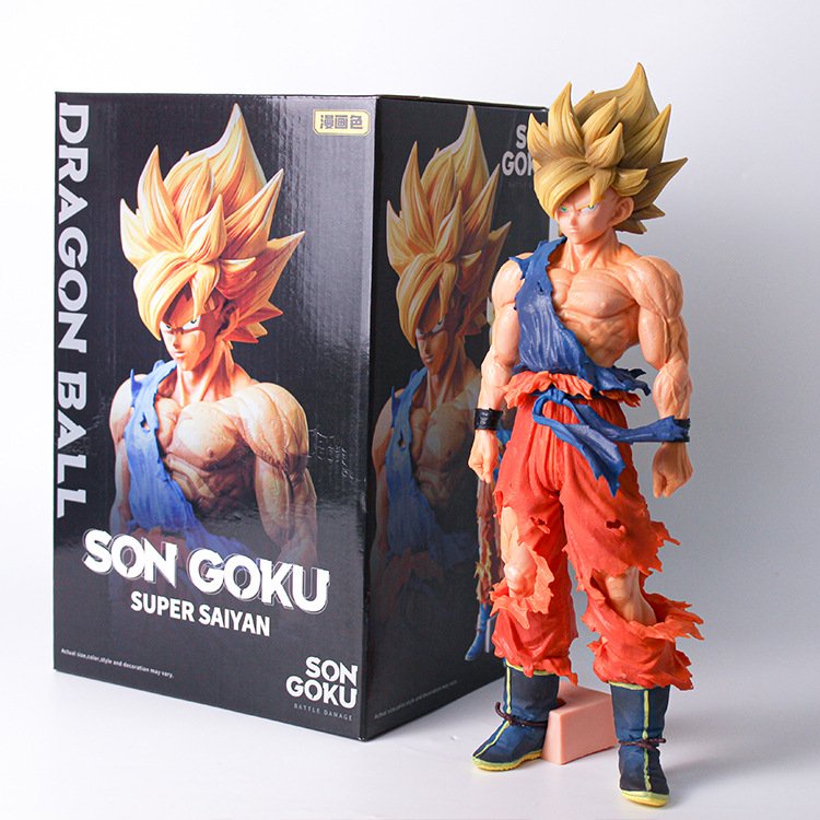 [35cm] Mô Hình tượng Nhân Vật Son Goku Super Saiyan SMSP bản màu 2D ...