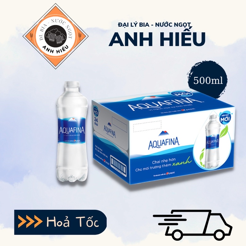 Thùng nước suối Aquafina 500ml - 24 chai | Shopee Việt Nam