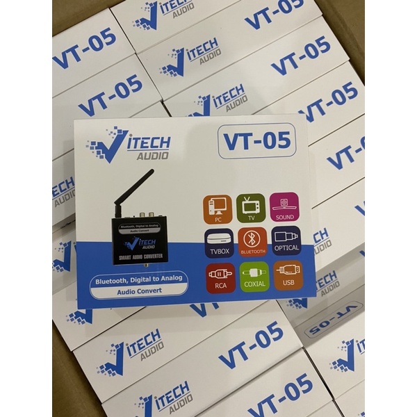 Chuyển quang VITECH VT05 Kết nối bluetooth, có điều khiển từ xa ...