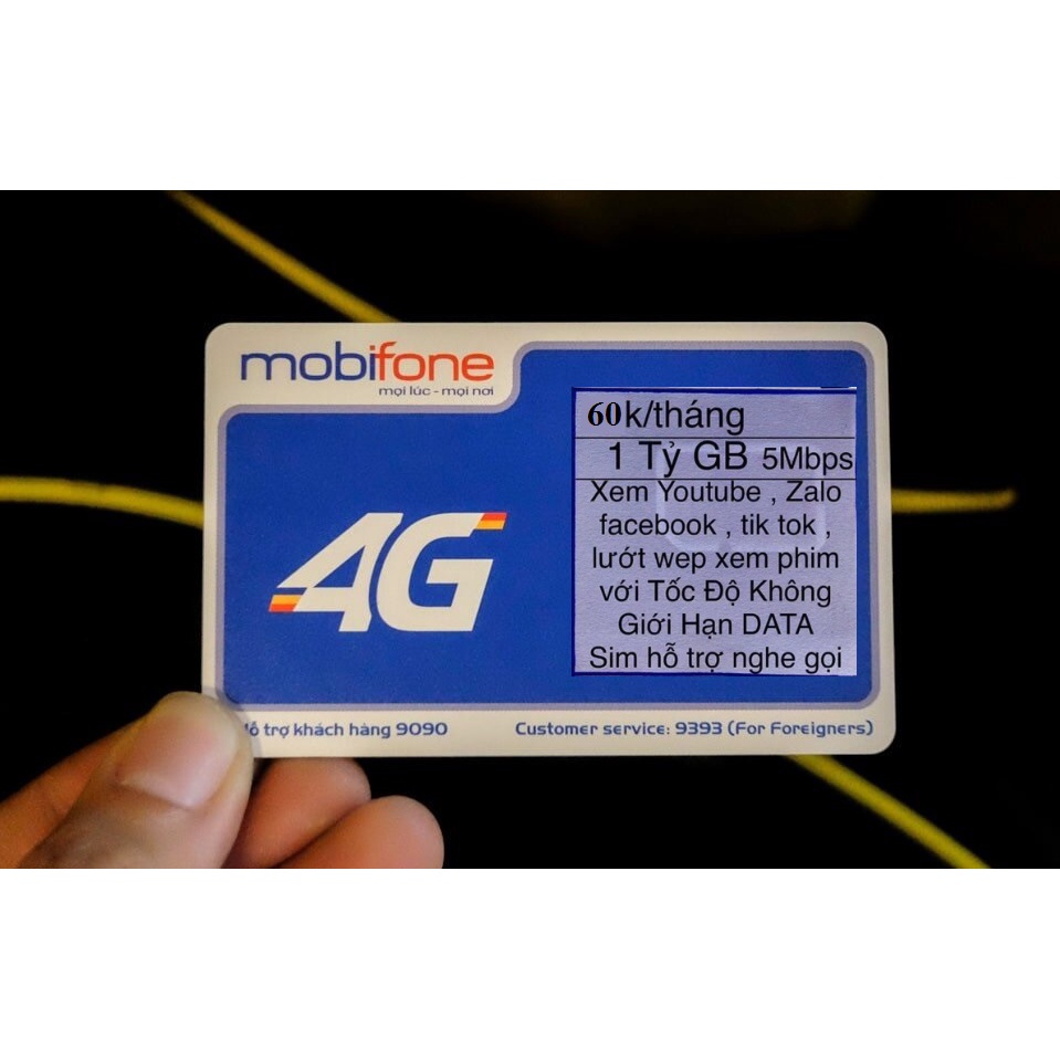 [ED60] Sim 4g Mobifone MAX KHÔNG GIỚI HẠN DUNG LƯỢNG DATA SIM 4G ...